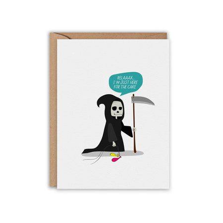 Grim Reaper Birthday Greeting Card – Paper Violet Designs